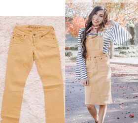Pants To Overalls Refashion | Upstyle