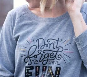 Heat Transfer & Embroidered DIY Sweatshirt | Upstyle