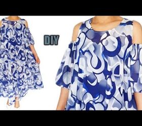How to Make a Circle Dress With Cute Cold-Shoulder Sleeves | Upstyle
