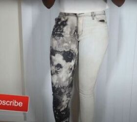 How to DIY the Half Bleached Jeans TikTok Trend at Home | Upstyle