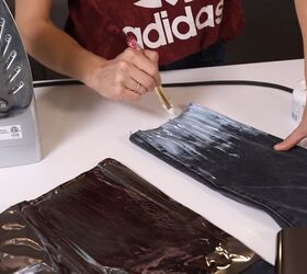 How to Make Metallic Foil T-Shirt & Jeans | Upstyle