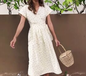 Learn to Make This Jaw-Dropping Vintage Inspired DIY Wrap Dress | Upstyle