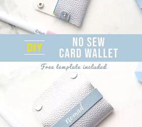 No Sew Card Wallet With Free Template | Upstyle