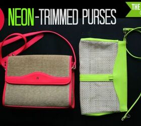 DIY Neon-Trimmed Purses | Upstyle