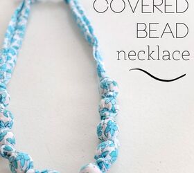 Fabric Covered Bead Necklace | Upstyle
