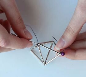 This DIY Geometric Necklace is Cool, Simple & So Easy to Make | Upstyle