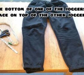 How to Make Trendy DIY Stacked Pants Out of 2 Pairs of Sweatpants | Upstyle
