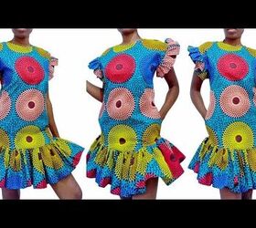 How to Make an Ankara Dress With a Pretty Ruffle Hem & Sleeves | Upstyle