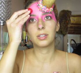 How to Do Cute Ice Cream Makeup With Face Paint & Modeling Clay | Upstyle