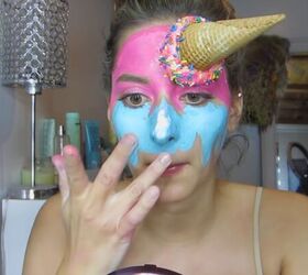 How to Do Cute Ice Cream Makeup With Face Paint & Modeling Clay | Upstyle