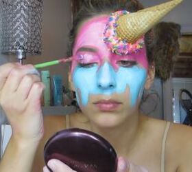 How to Do Cute Ice Cream Makeup With Face Paint & Modeling Clay | Upstyle