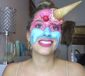 How to Do Cute Ice Cream Makeup With Face Paint & Modeling Clay | Upstyle