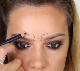 How to Do Intricate Masquerade Mask Makeup With Liquid Eyeliner | Upstyle