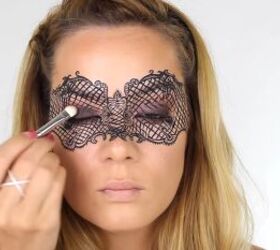 How to Do Intricate Masquerade Mask Makeup With Liquid Eyeliner | Upstyle