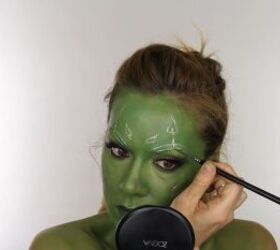 How to Do Perfect "Guardians of the Galaxy" Gamora Face Makeup | Upstyle