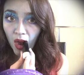 How to Do The Nightmare Before Christmas Sally Costume Makeup | Upstyle