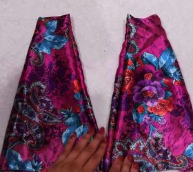 How to Turn an Old Silky Shirt into a Cute DIY Plunge Halter Top | Upstyle