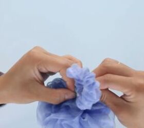 How to Make an Adorable DIY Flower Scrunchie That Looks Like a Peony ...