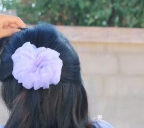 How to Make an Adorable DIY Flower Scrunchie That Looks Like a Peony ...