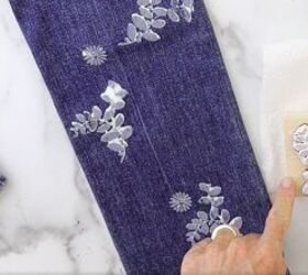 Looking to Update Your Denim? Here's How to Paint Jeans With Stamps ...