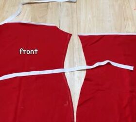 How to Make a Cute DIY Christmas Dress Out of an Old Red Hoodie | Upstyle