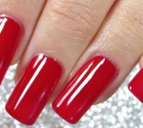 How To Do Pretty Red Christmas Nails With Easy Star And Snow Designs