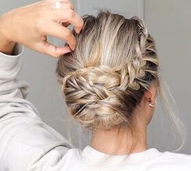 How to Do a Gorgeous Lace & French Braid Updo for a Special Occasion ...