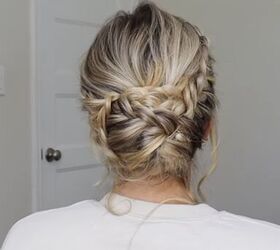 How to Do a Gorgeous Lace & French Braid Updo for a Special Occasion ...