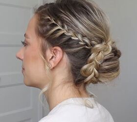 How to Do a Gorgeous Lace & French Braid Updo for a Special Occasion ...