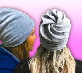 How to Sew a Beanie 2 Ways: Using Fleece Fabric or an Old Sweater | Upstyle