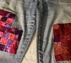 How to Sew Decorative Patches on Jeans to Cover Holes & Look Cute | Upstyle