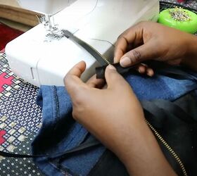 Old Jeans Need an Upcycle? Try This Cute Patchwork Denim Top DIY | Upstyle