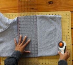 2 Easy DIY Sweatshirt Refashions: Making Bandana & Flannel Sleeves ...