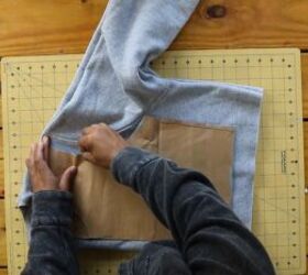 2 Easy DIY Sweatshirt Refashions: Making Bandana & Flannel Sleeves ...
