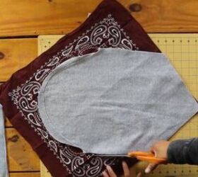 2 Easy DIY Sweatshirt Refashions: Making Bandana & Flannel Sleeves ...