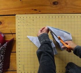 2 Easy DIY Sweatshirt Refashions: Making Bandana & Flannel Sleeves ...