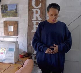 2 Easy DIY Sweatshirt Refashions: Making Bandana & Flannel Sleeves ...