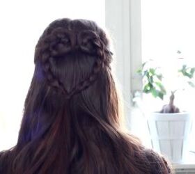 How to Do a Cute & Easy Heart Braid in Your Hair for Valentine's Day ...
