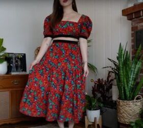 How to Make a Cute Two-Piece Set From an Old Dress & Pants | Upstyle
