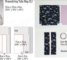 How to Make a Cute DIY Drawstring Tote Bag (Free Pattern in 2 Sizes ...