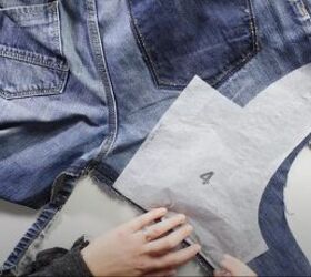 How to Make a Pretty DIY Denim Top Out of Old Jeans & a Dress Pattern ...