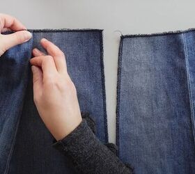 How to Make a Pretty DIY Denim Top Out of Old Jeans & a Dress Pattern ...