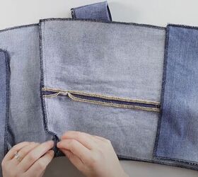 How to Make a Pretty DIY Denim Top Out of Old Jeans & a Dress Pattern ...