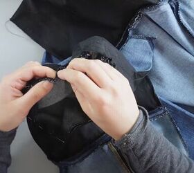 How to Make a Pretty DIY Denim Top Out of Old Jeans & a Dress Pattern ...