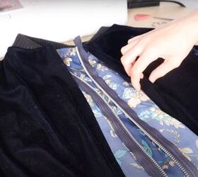 How to Sew a Velvet DIY Bomber Jacket From Scratch (Free Pattern) | Upstyle