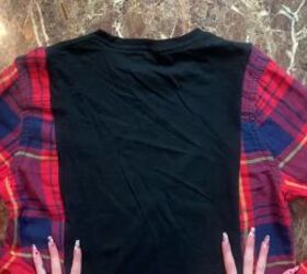 How to Make a DIY T-Shirt With Flannel Sleeves in 6 Simple Steps | Upstyle