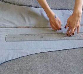How to Make a Pretty DIY Denim Top With Cute Scalloped Details | Upstyle