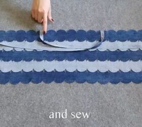 How to Make a Pretty DIY Denim Top With Cute Scalloped Details | Upstyle