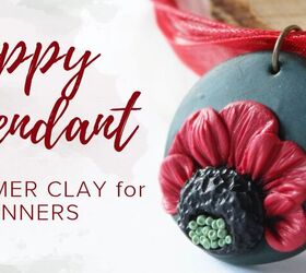 How to Make a Beautiful Poppy Polymer Clay Pendant in 9 Simple Steps ...