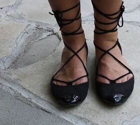 How to Easily Make DIY Lace-Up Ballet Flats at Home in 4 Simple Steps ...